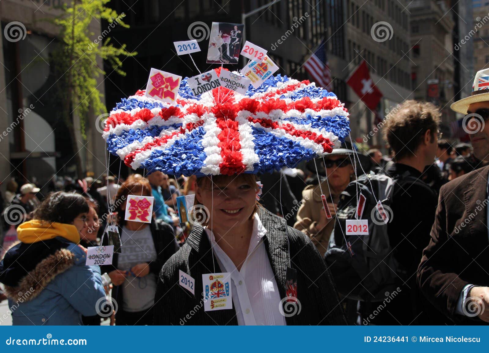 British Easter hat editorial photo. Image of colorful - 24236441