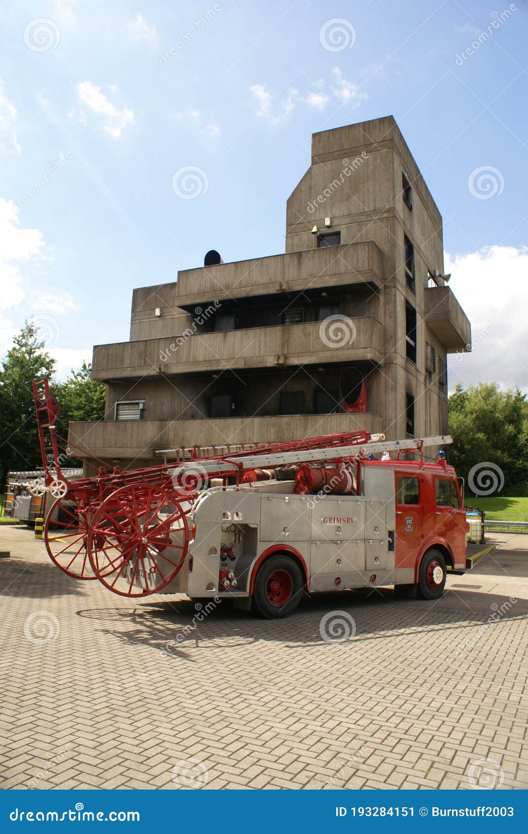 Vintage Fire Engine, Fire Appliance Editorial Photo - Image of blaze ...