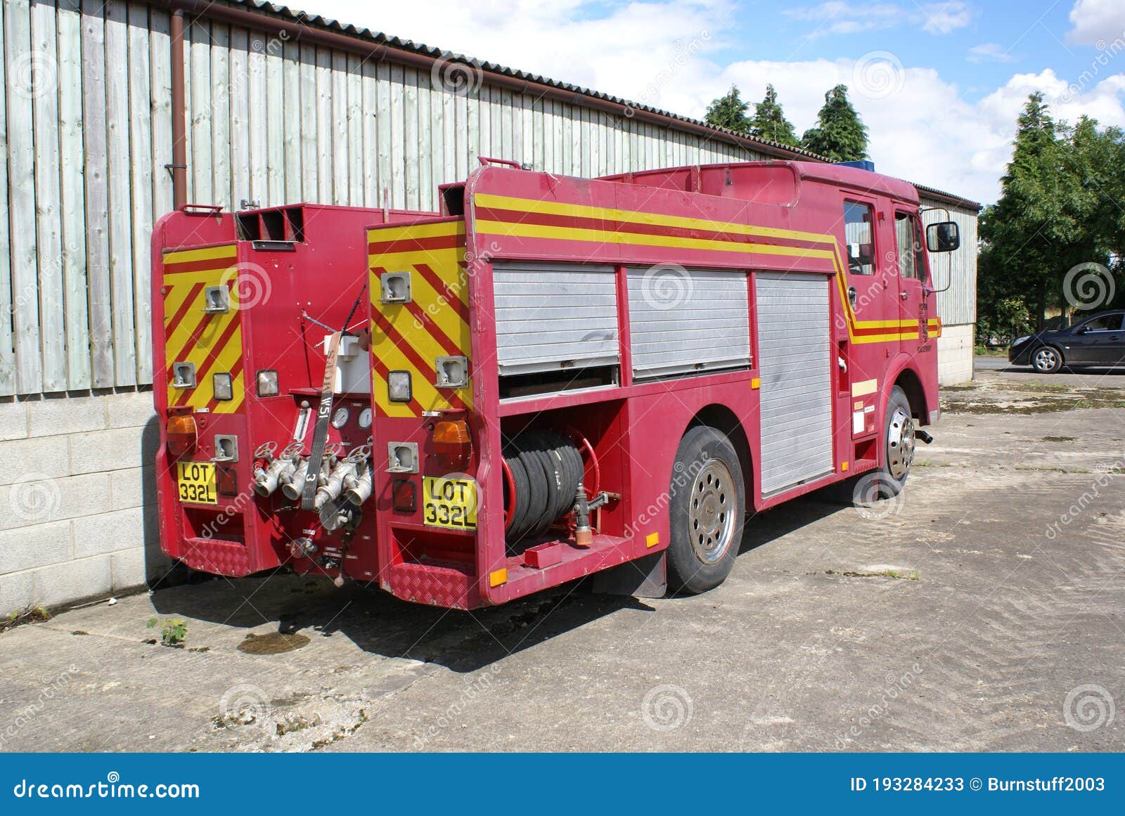 Vintage Fire Engine, Fire Appliance Editorial Stock Photo - Image of ...