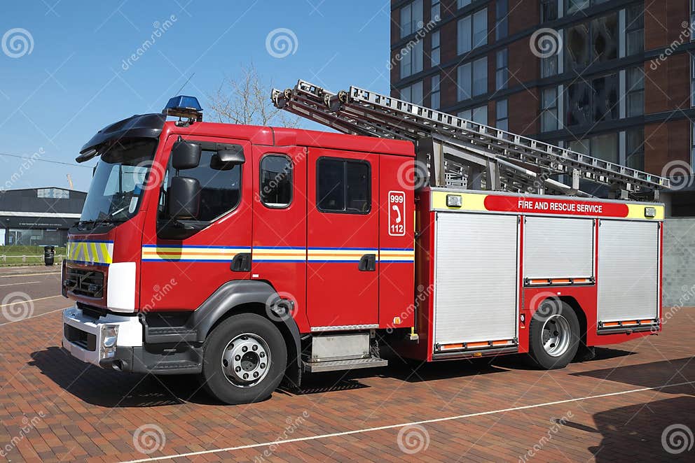 British Fire Engine Truck stock photo. Image of services - 39857078