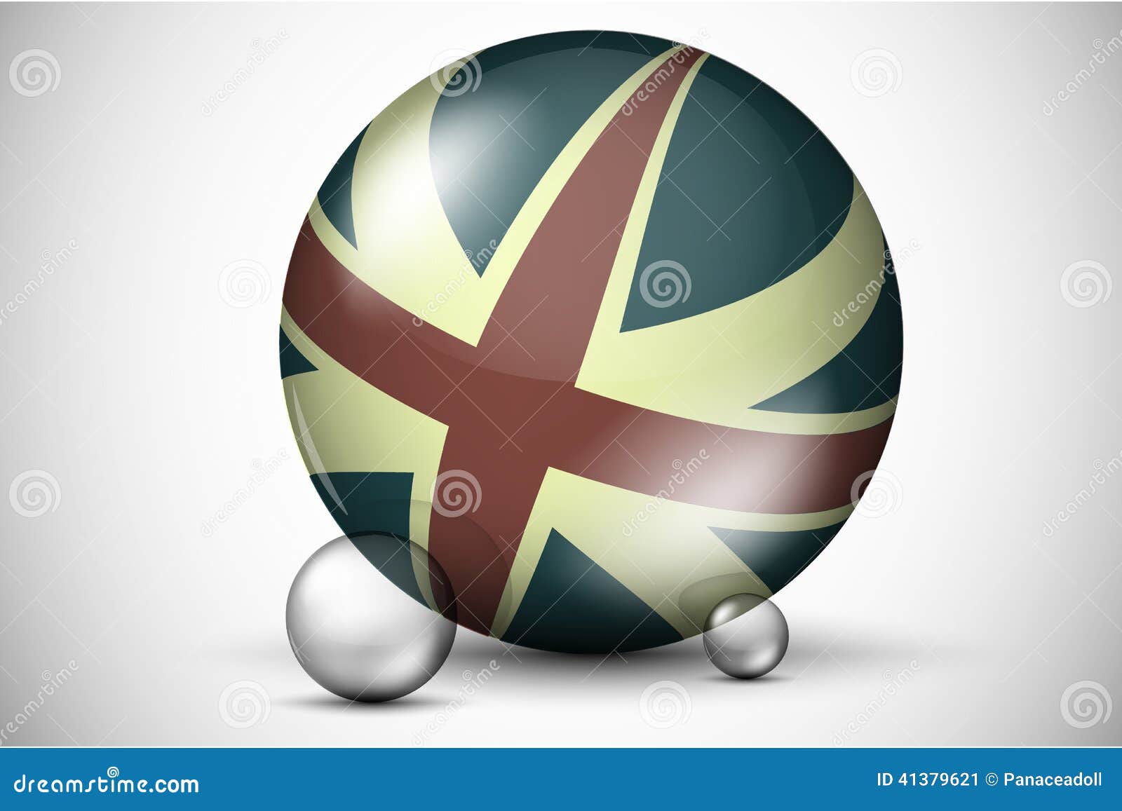British Flag on the Ball Field Stock Vector - Illustration of clipped ...