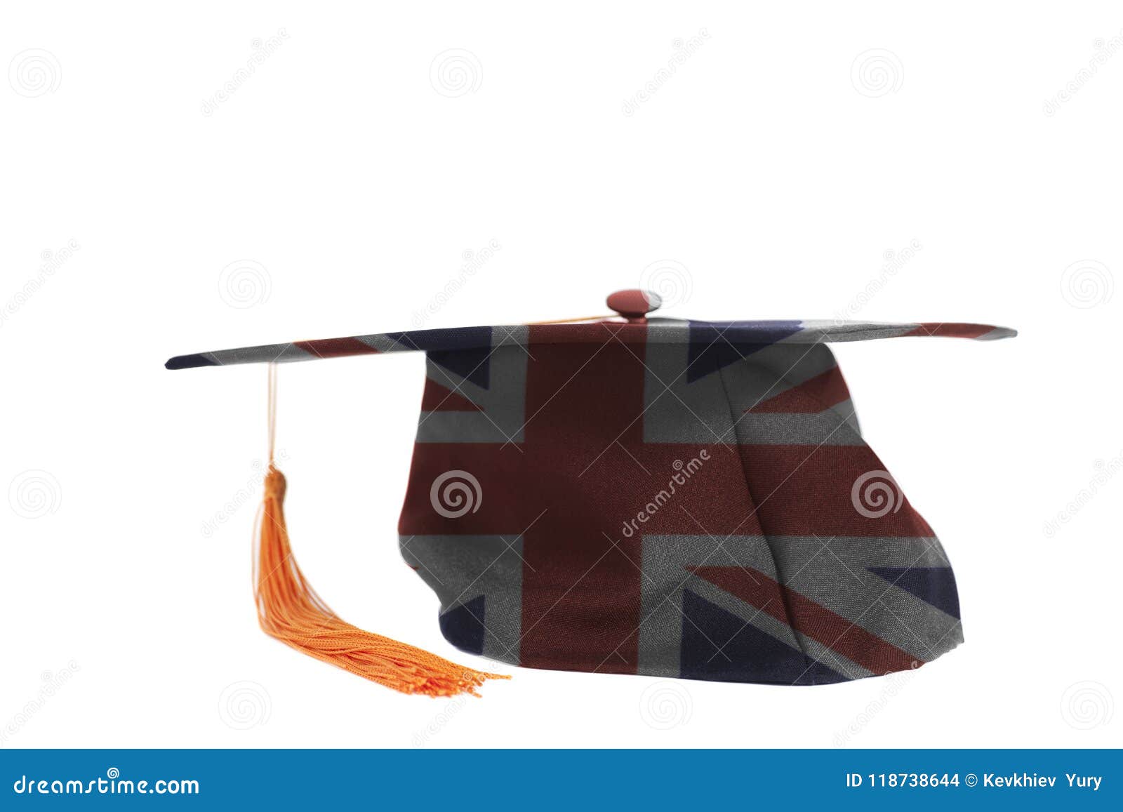 British Flag on Graduation Cap Stock Photo - Image of britain, great ...