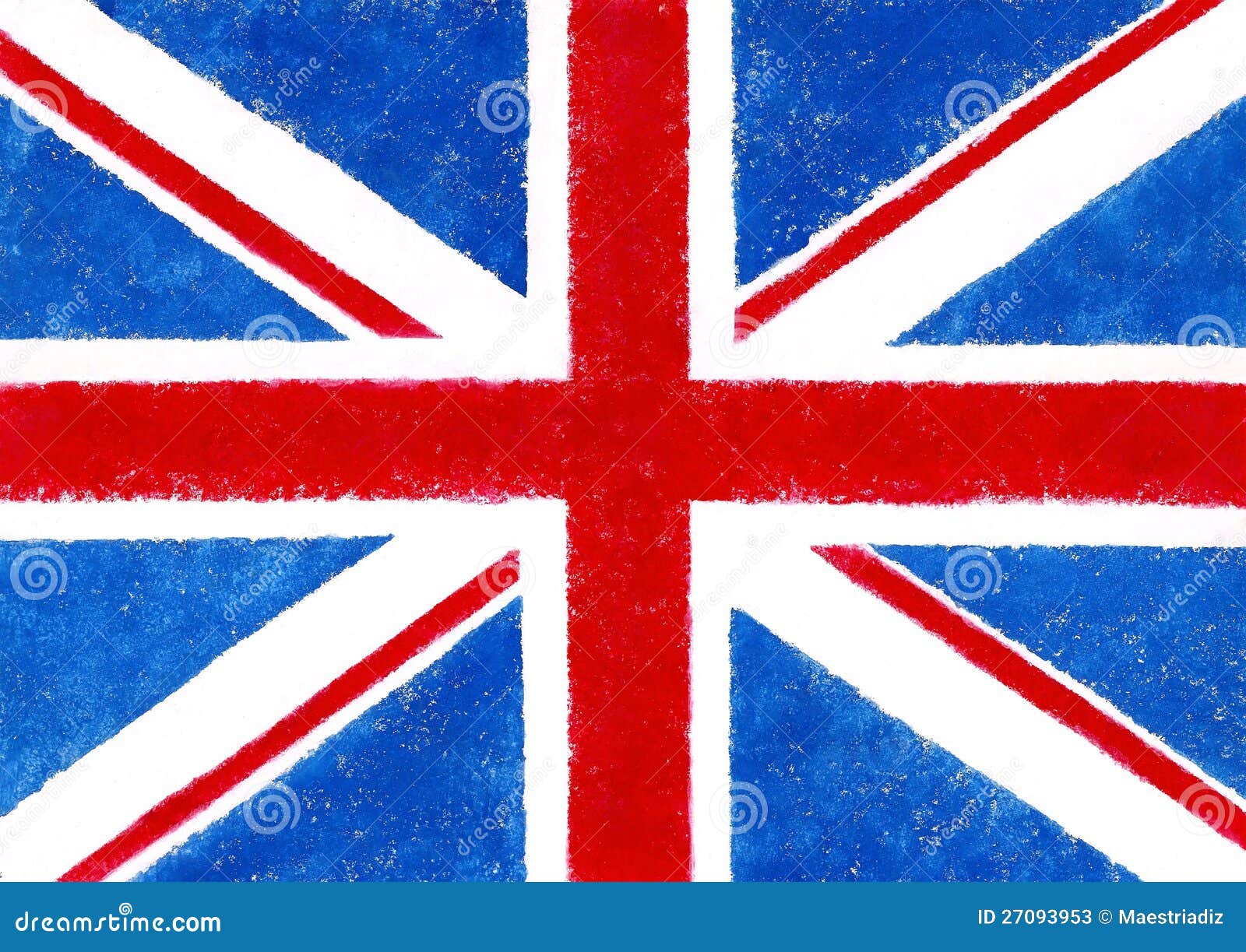 British Flag in Grunge Style Stock Illustration - Illustration of ...