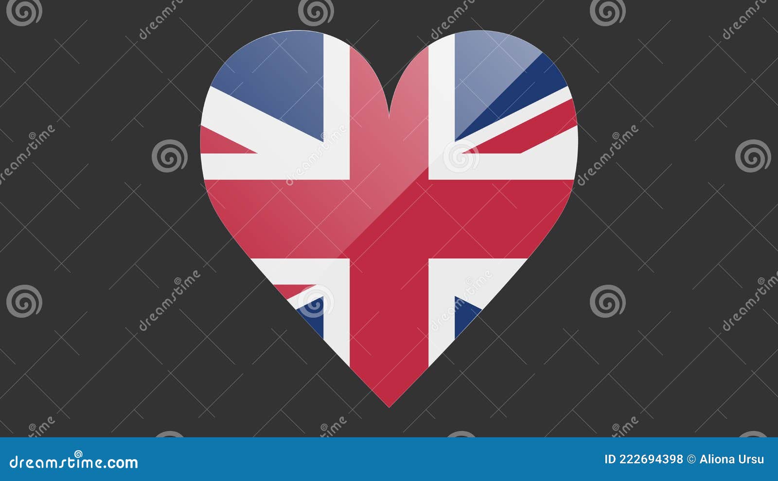 British flag heart vector stock vector. Illustration of flat - 222694398