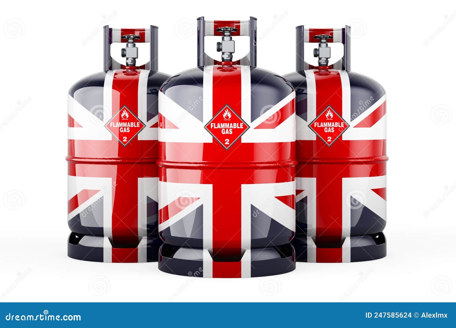 Propane Cylinders With Compressed Gas Royalty-Free Stock Photo ...