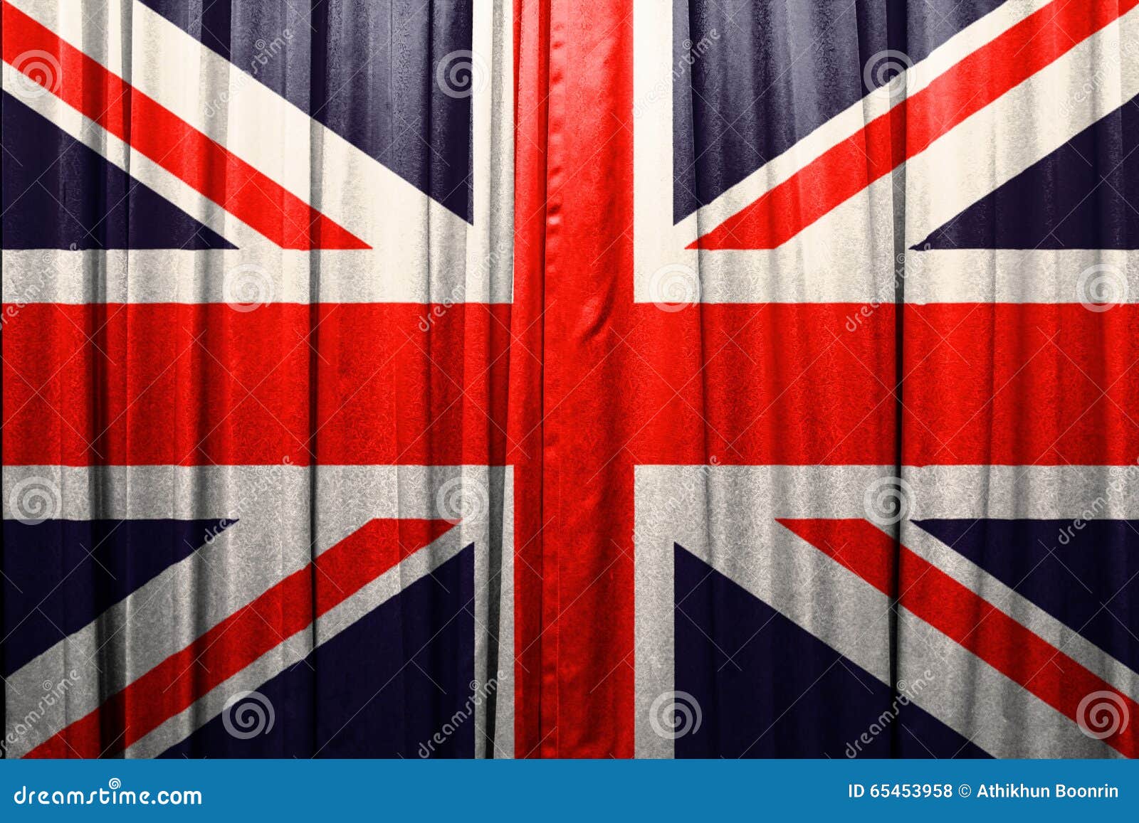 British Flag Pattern on the Curtain. Stock Photo - Image of united ...