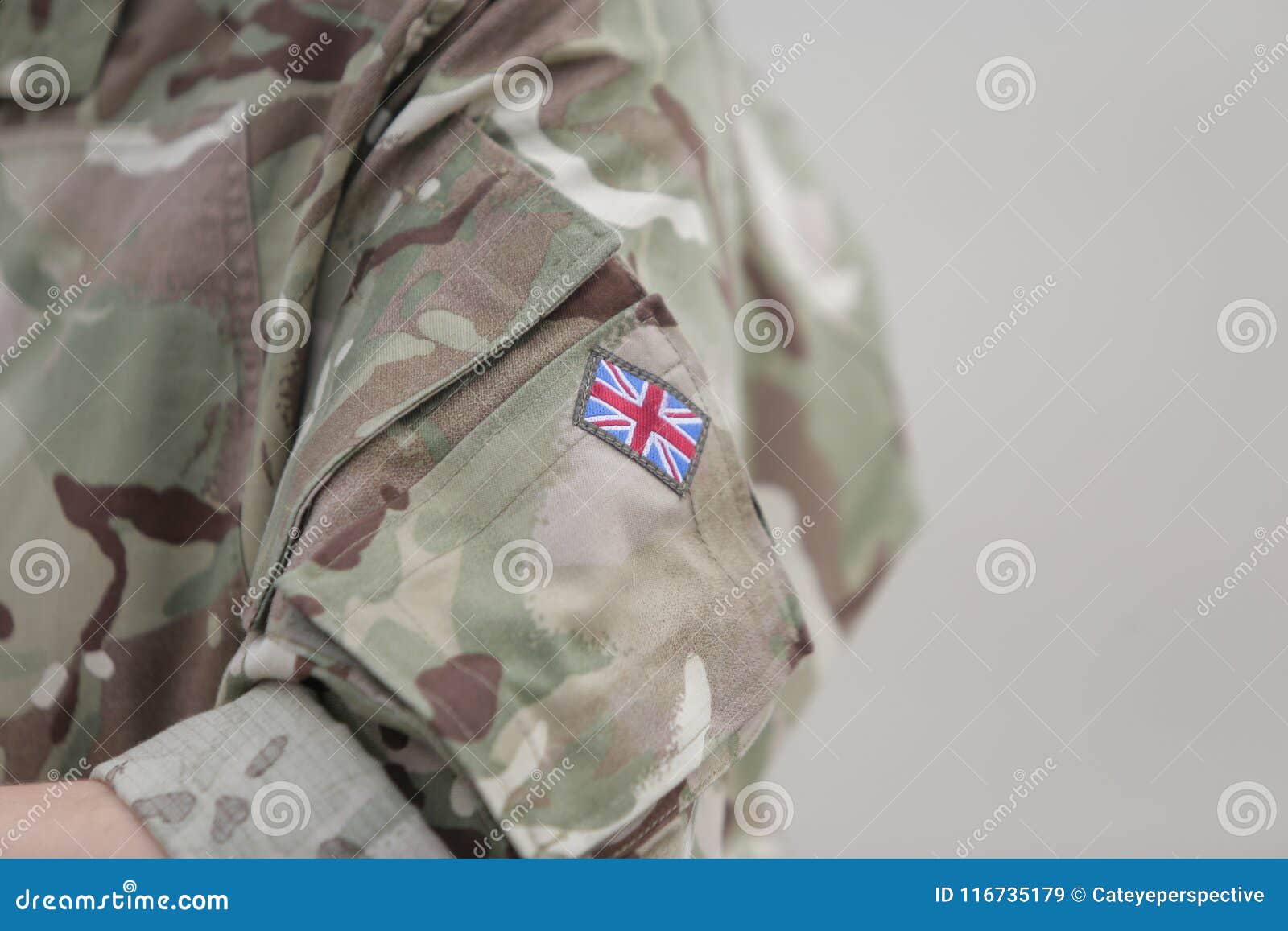 British Flag on a RAF Soldier Uniform Stock Image - Image of politics ...