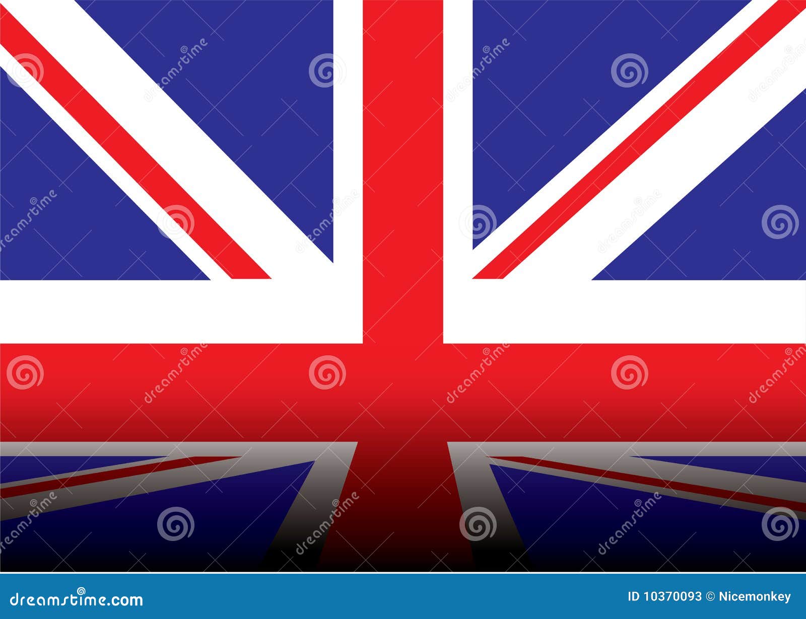 British flag shadow stock vector. Illustration of nation - 10370093