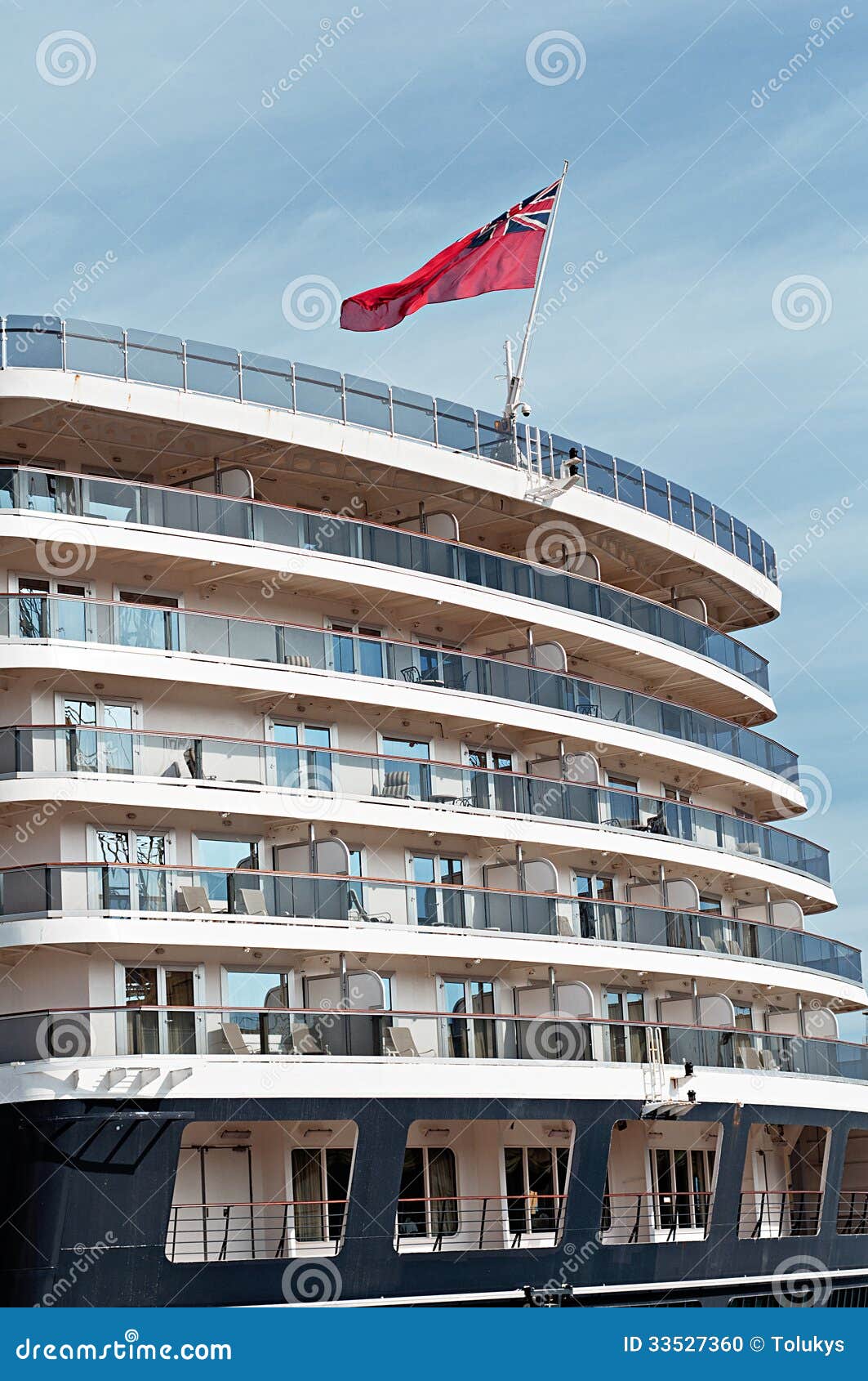 British Flag on the Stern of Ferry Stock Photo - Image of ...
