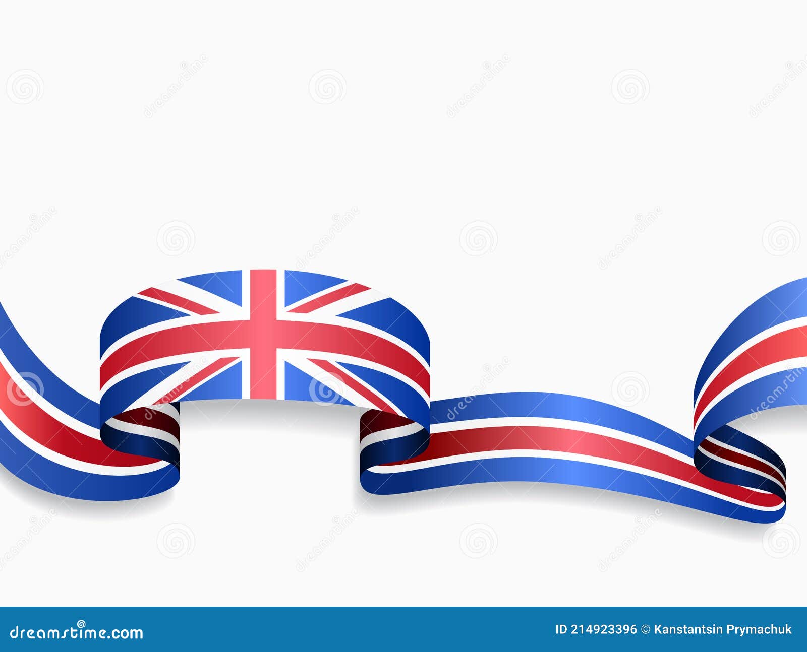 British Flag Wavy Abstract Background. Vector Illustration. Stock ...