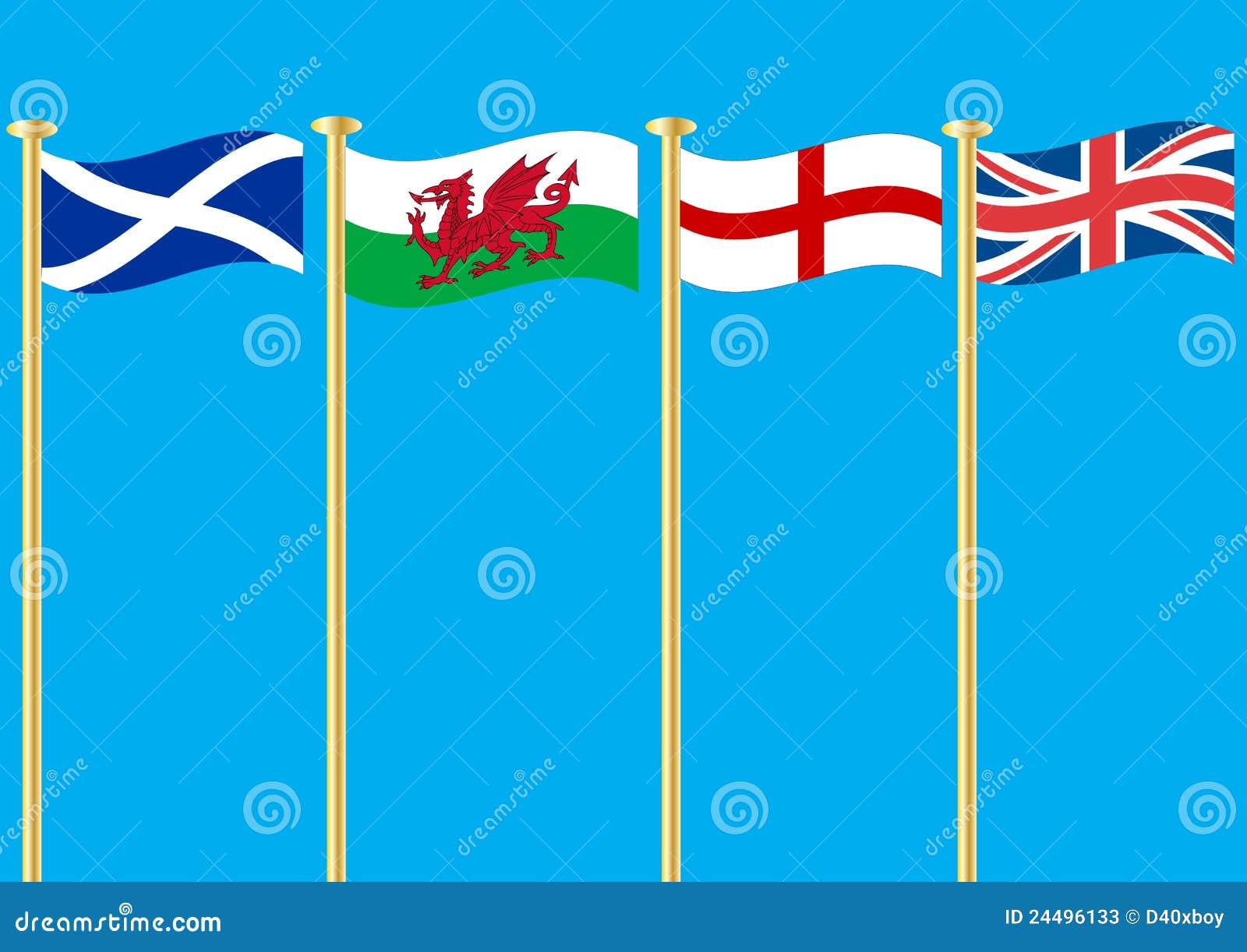 British Flags stock vector. Illustration of great, kingdom - 24496133