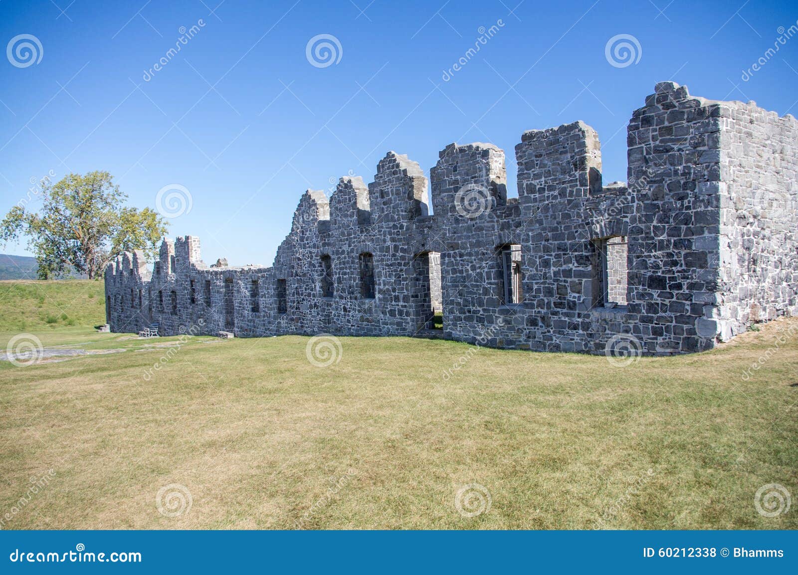 British Fort at Crown Point Stock Photo - Image of defense, champlain ...