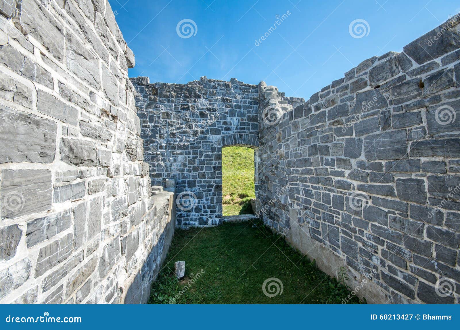British Fort at Crown Point Stock Image - Image of champlain, walled ...