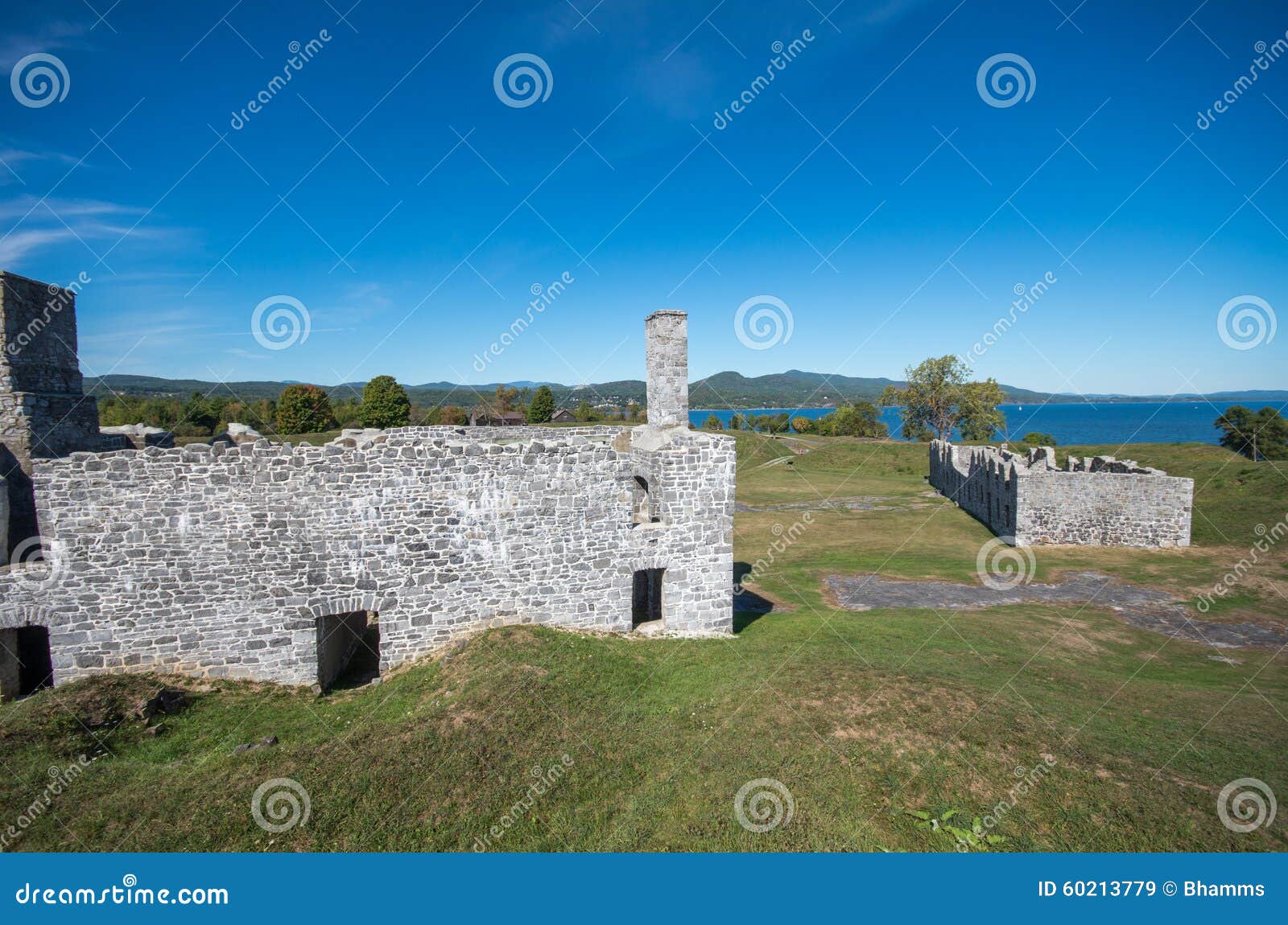 British Fort at Crown Point Stock Image - Image of defense, protection ...