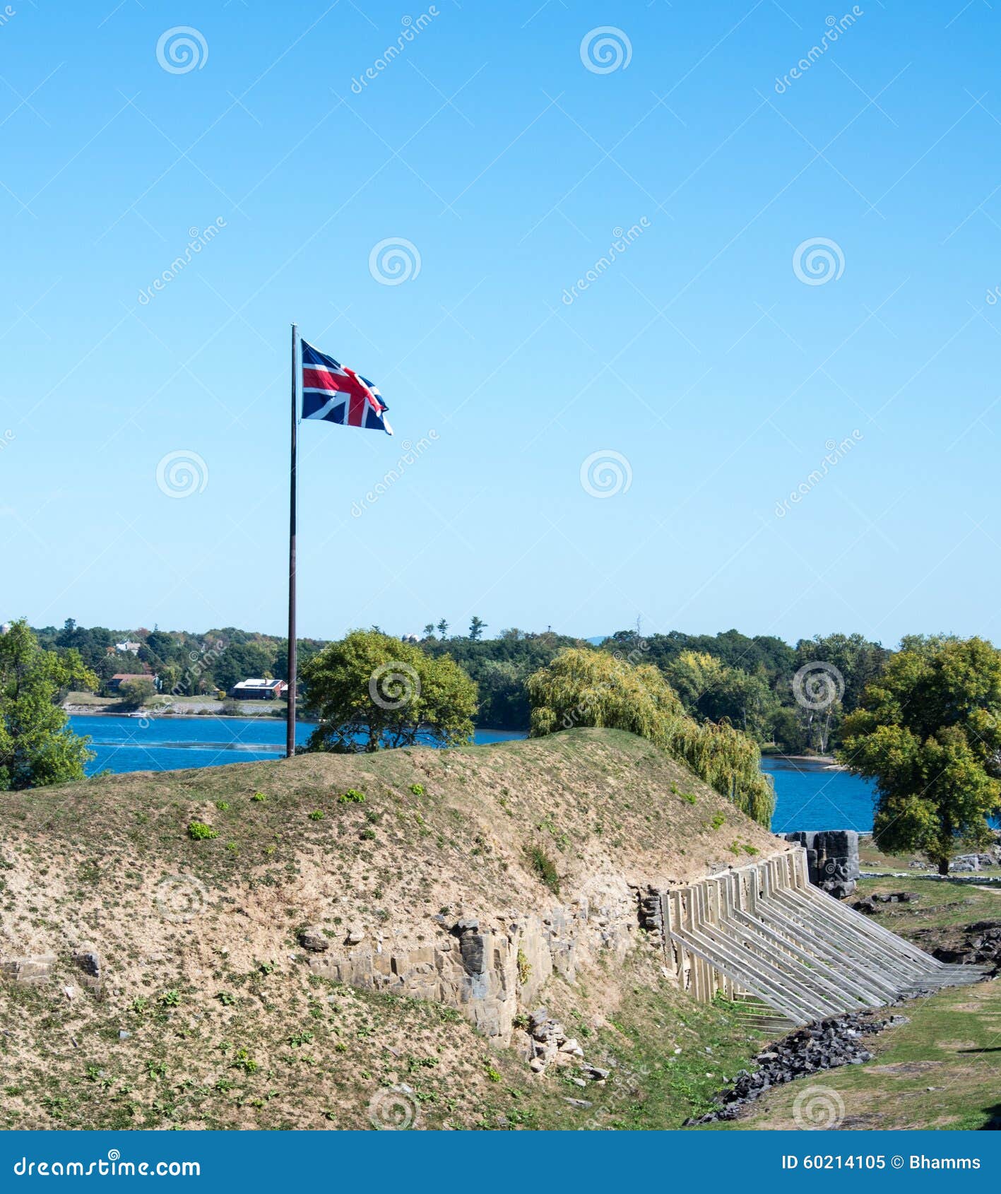 British Fort at Crown Point Stock Image - Image of british, britain ...