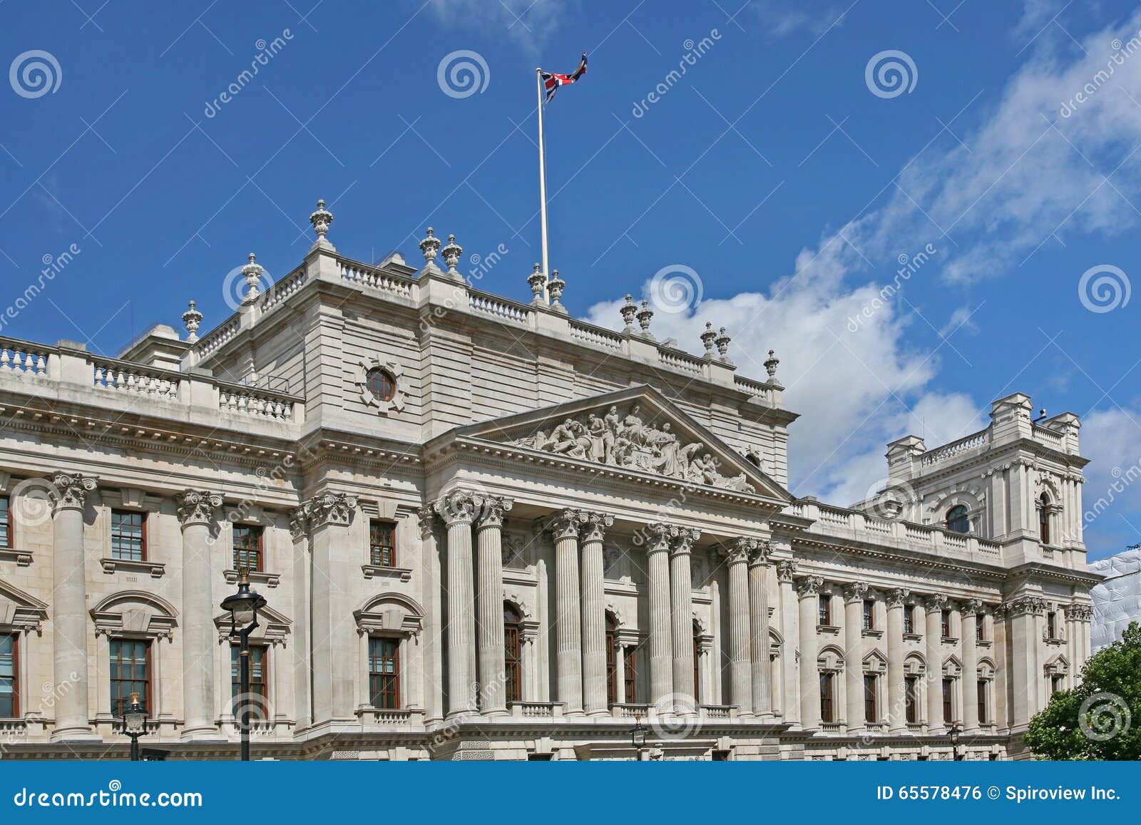 British Government Building Stock Photo - Image of balustrade ...