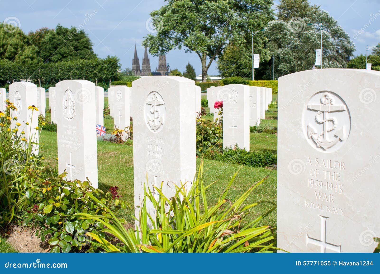 British Grave of an Unknown Sailor from World War II. Editorial Image ...