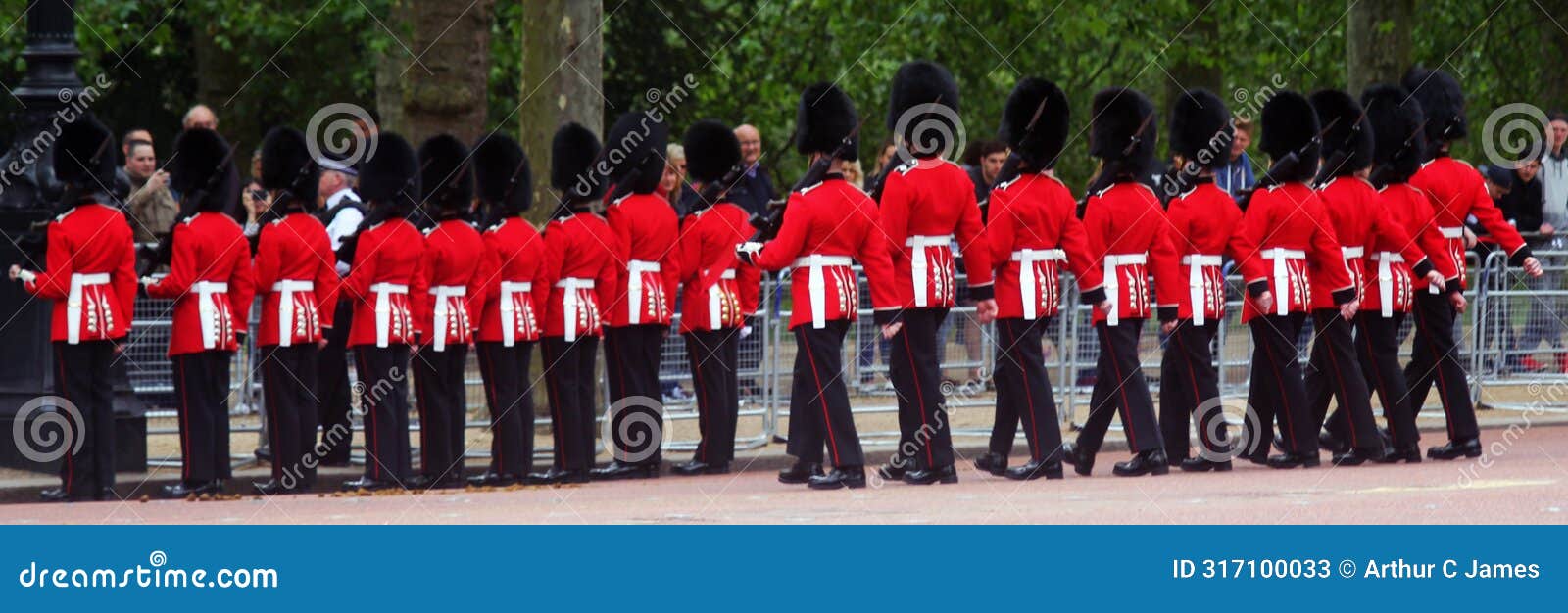 British Guardsmen during Trooping the Colour London England Editorial ...
