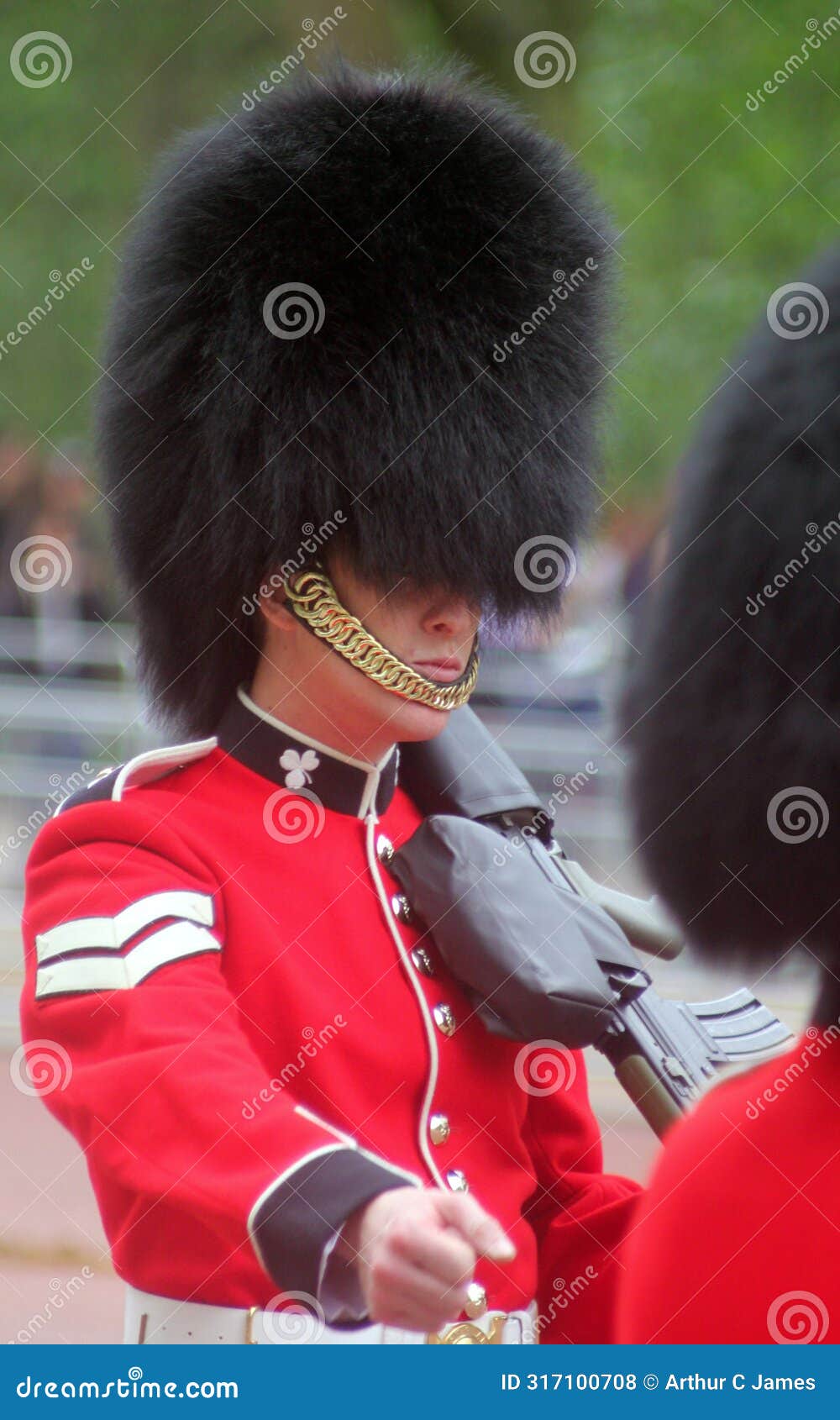 British Guardsmen during Trooping the Colour London England Editorial ...