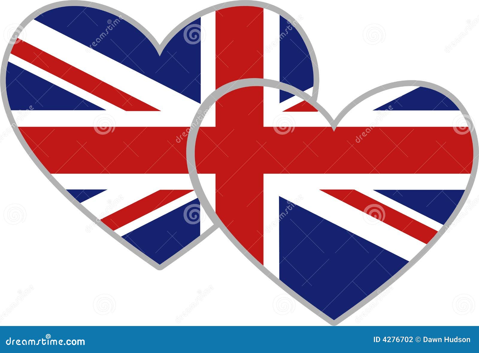 British hearts stock illustration. Illustration of clipart - 4276702