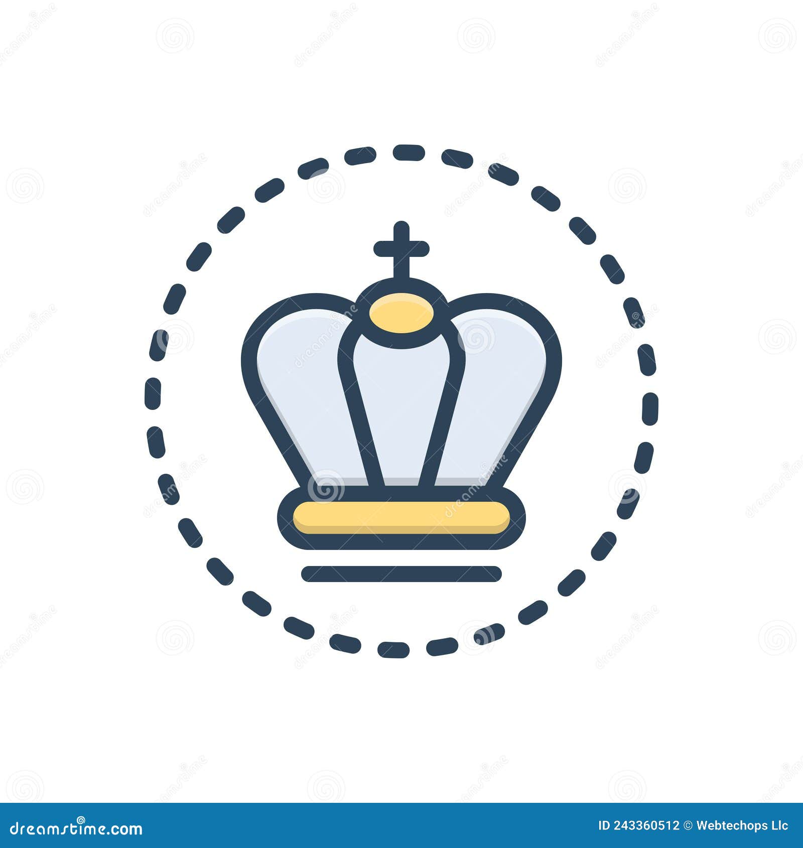 Color Illustration Icon for British, Crown and Country Stock Vector ...