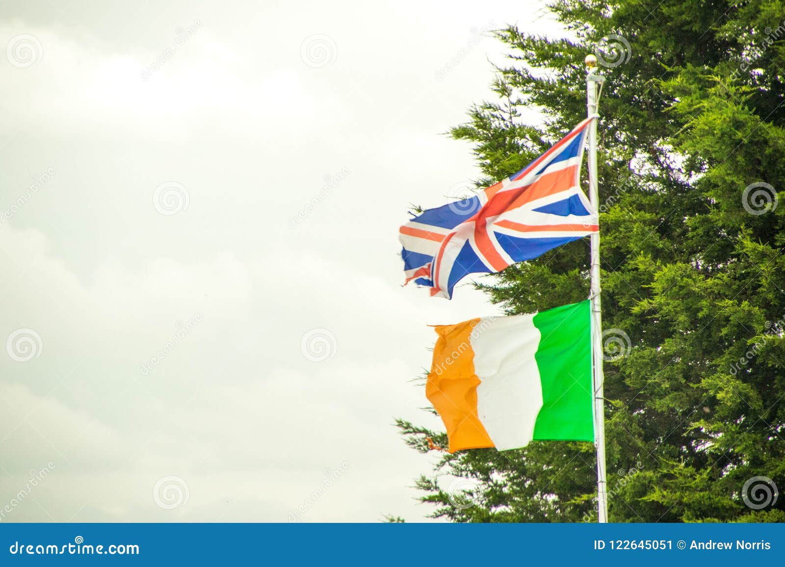 British & Irish Flags stock image. Image of roadside - 122645051