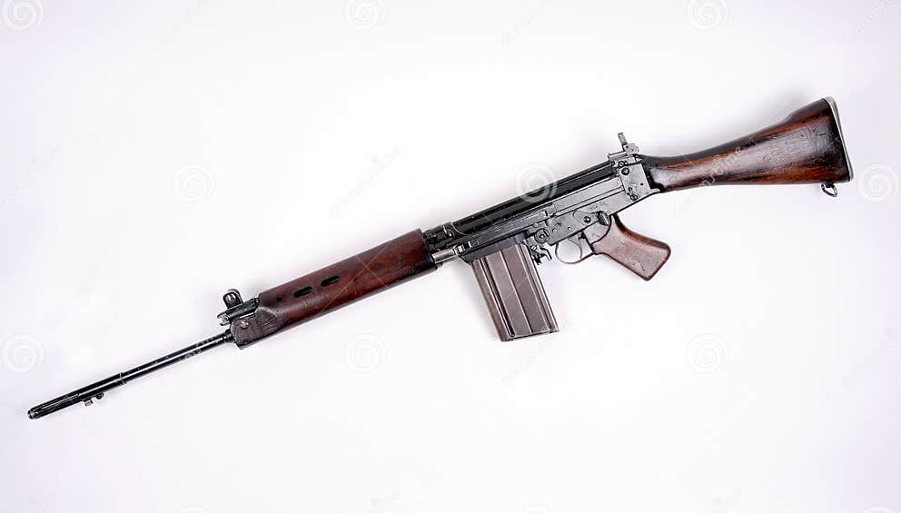 British L1A1 SLR Assault Rifle. Stock Image - Image of history, british ...