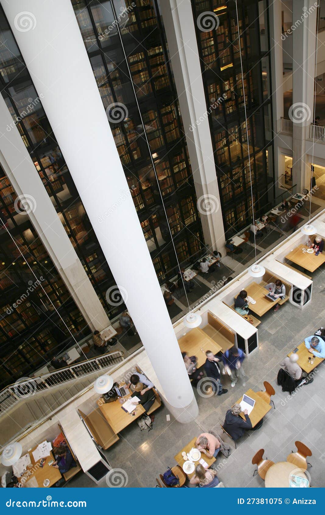 The British Library - Interior Editorial Image - Image of concourse ...