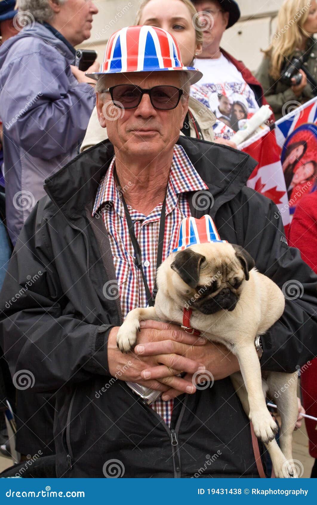 British Man and Dog at the Royal Wedding Editorial Stock Photo - Image ...