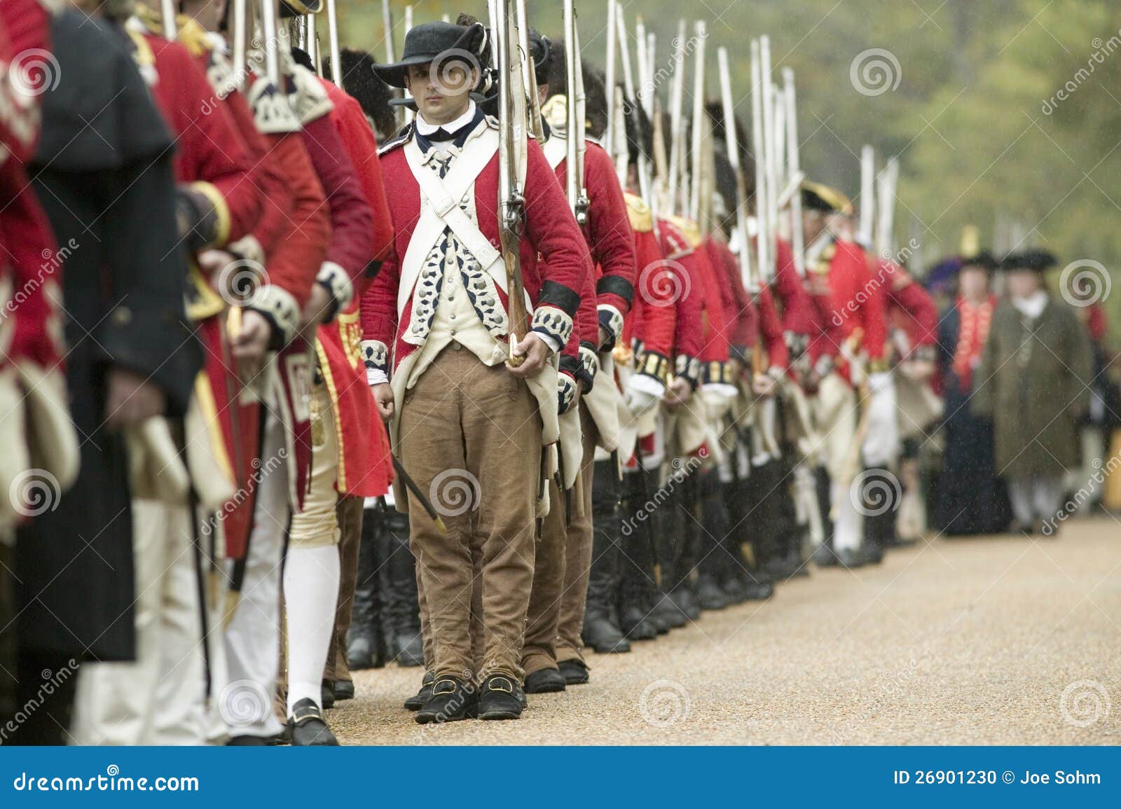 The British March To Surrender Field Editorial Image - Image of ...