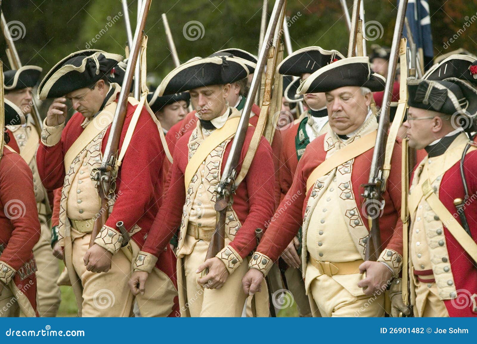 The British March To Surrender Field Editorial Photography - Image of ...