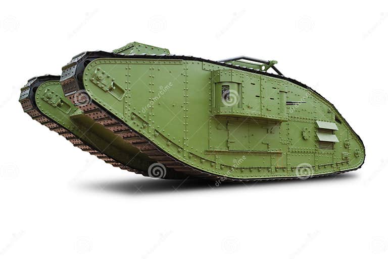British Mark V tank stock image. Image of track, green - 15912323
