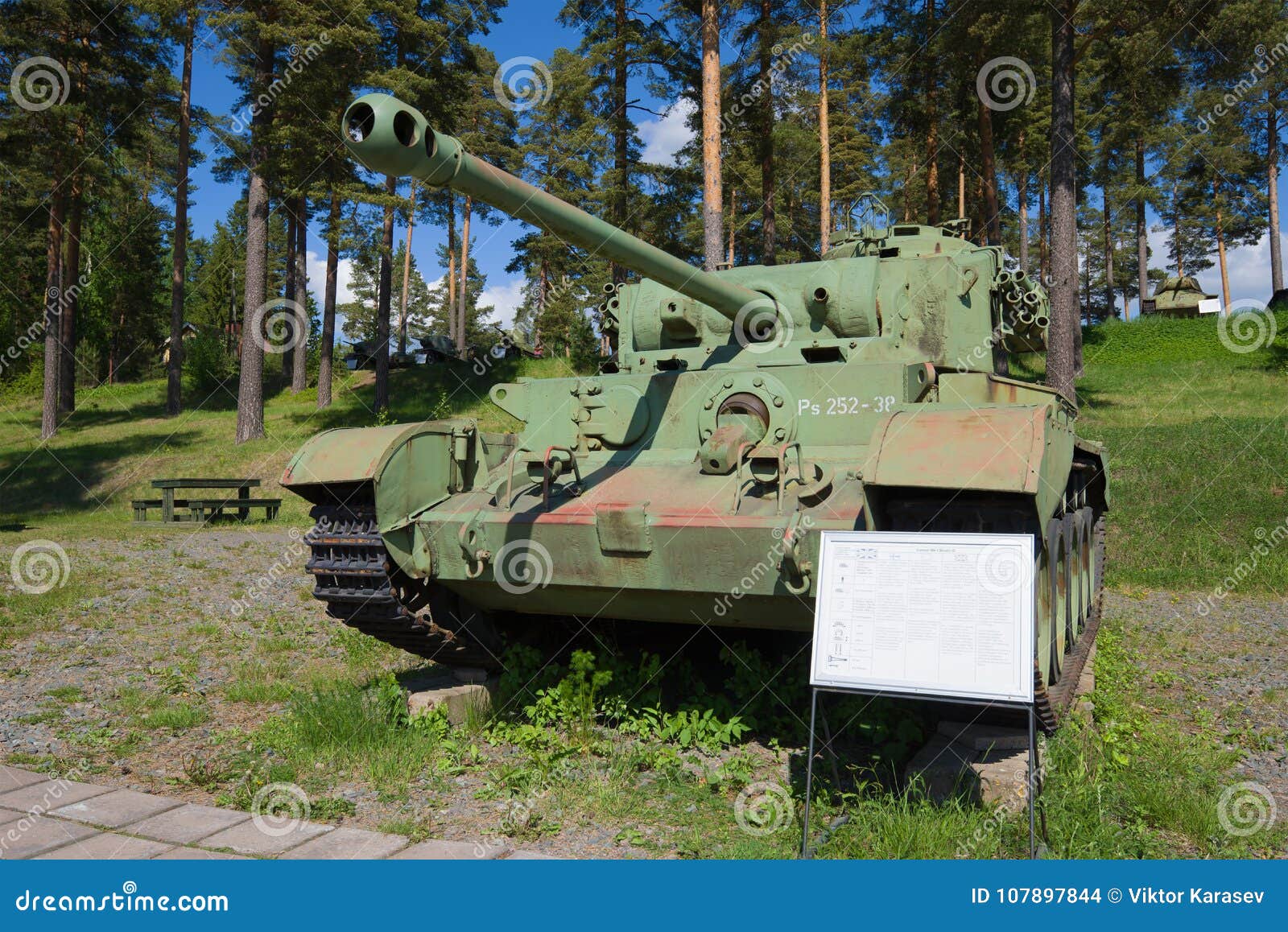 British Medium Tank Comet MK1 Model B in the Tank Museum of the Parola ...