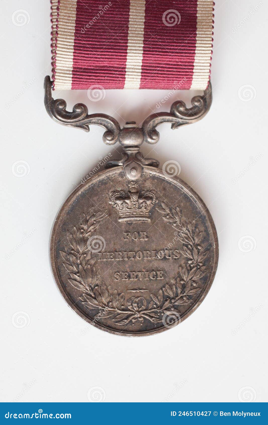 The British Meritorious Service Medal With King George V Editorial ...