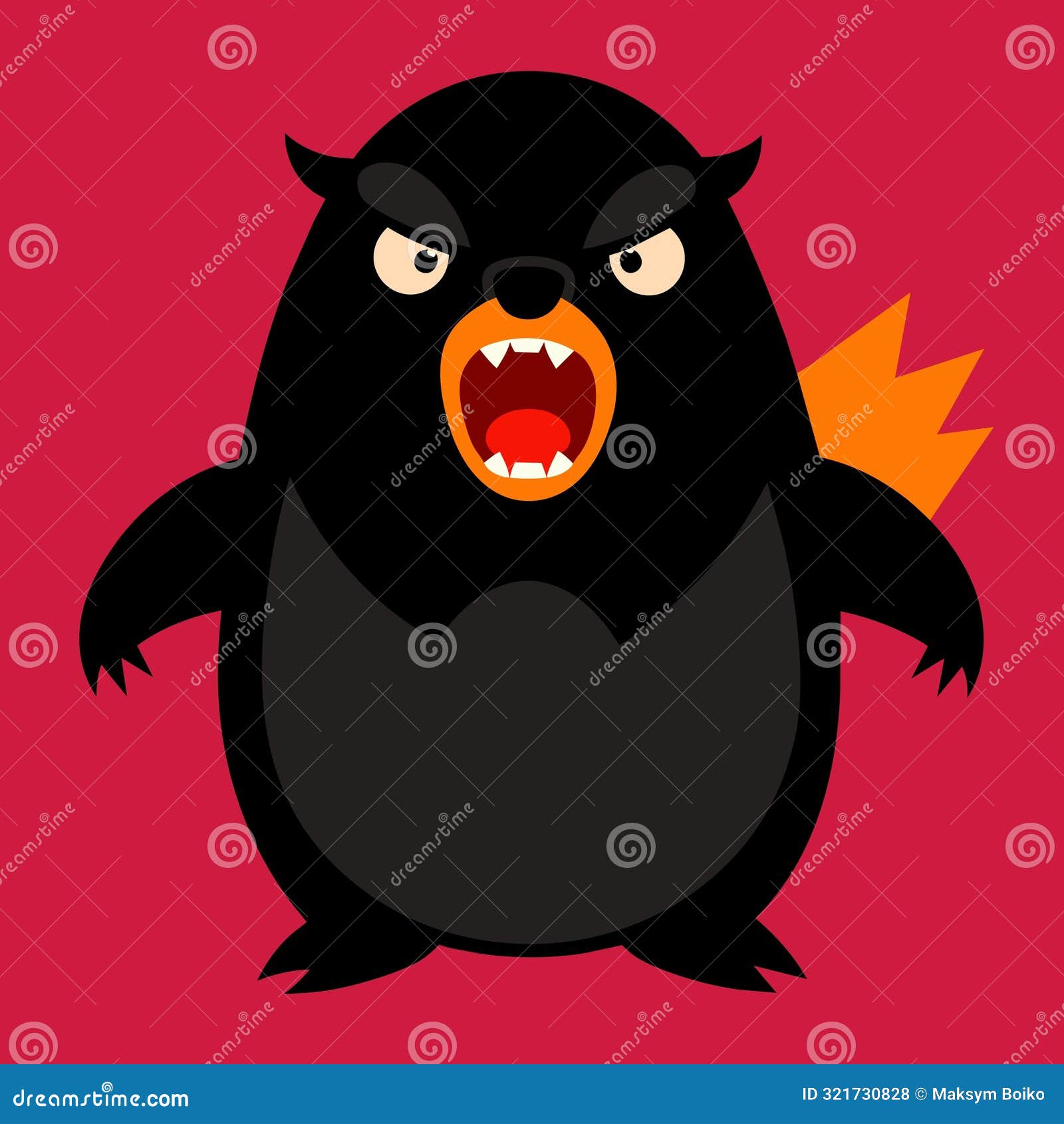 British Mole Angry Icon Vector Illustration Stock Vector - Illustration ...