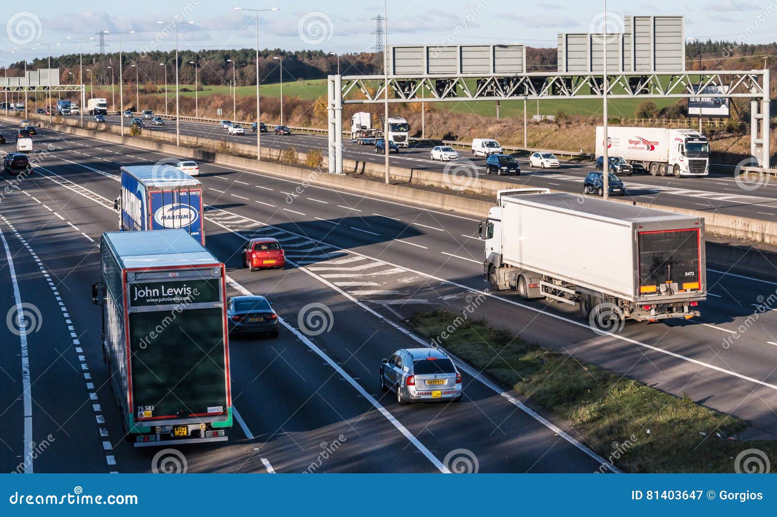 Rush Hours Traffic Along Ocean Dr. Street In South Miami Editorial ...