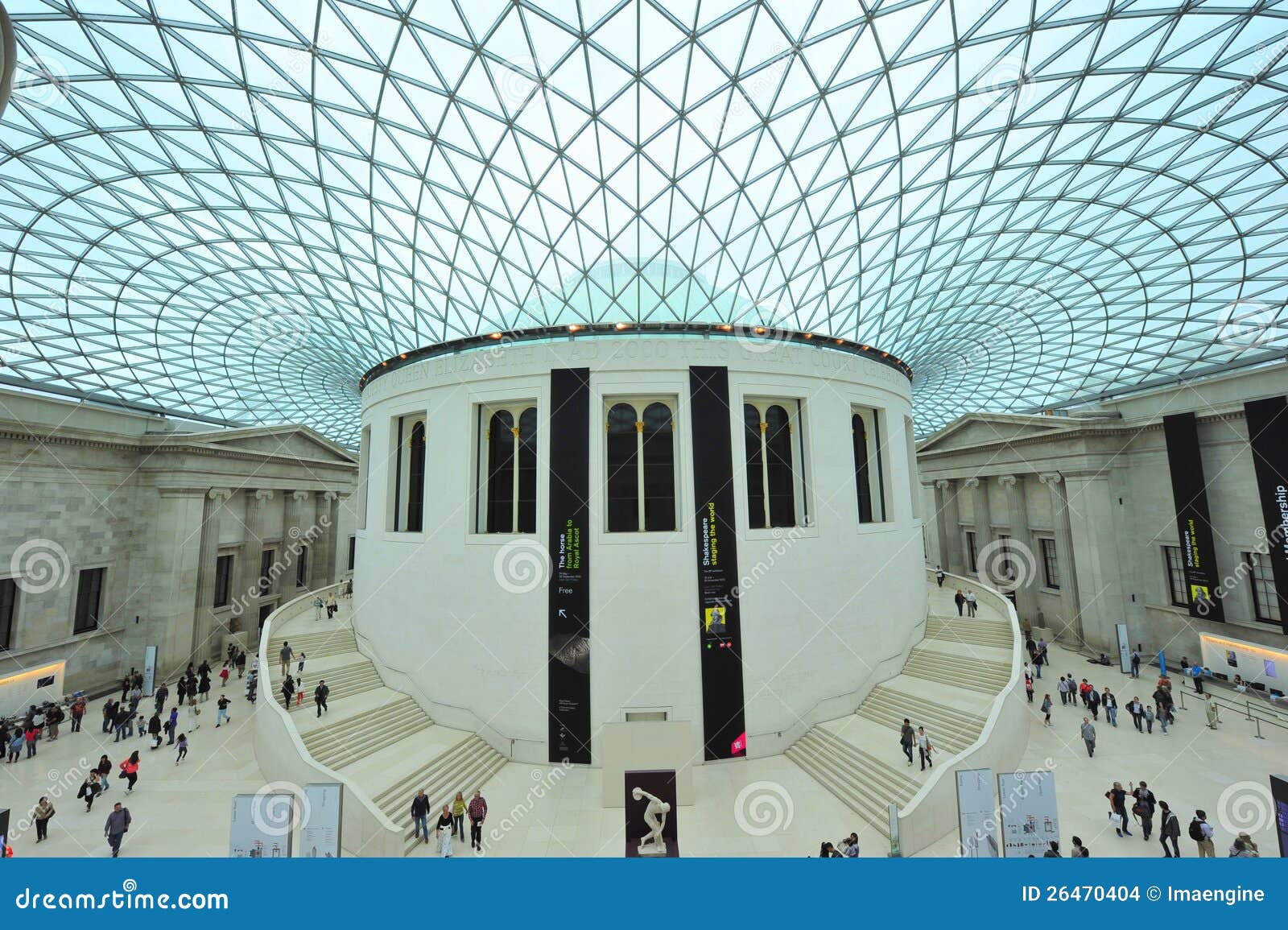 British museum editorial stock image. Image of hall, oval - 26470404