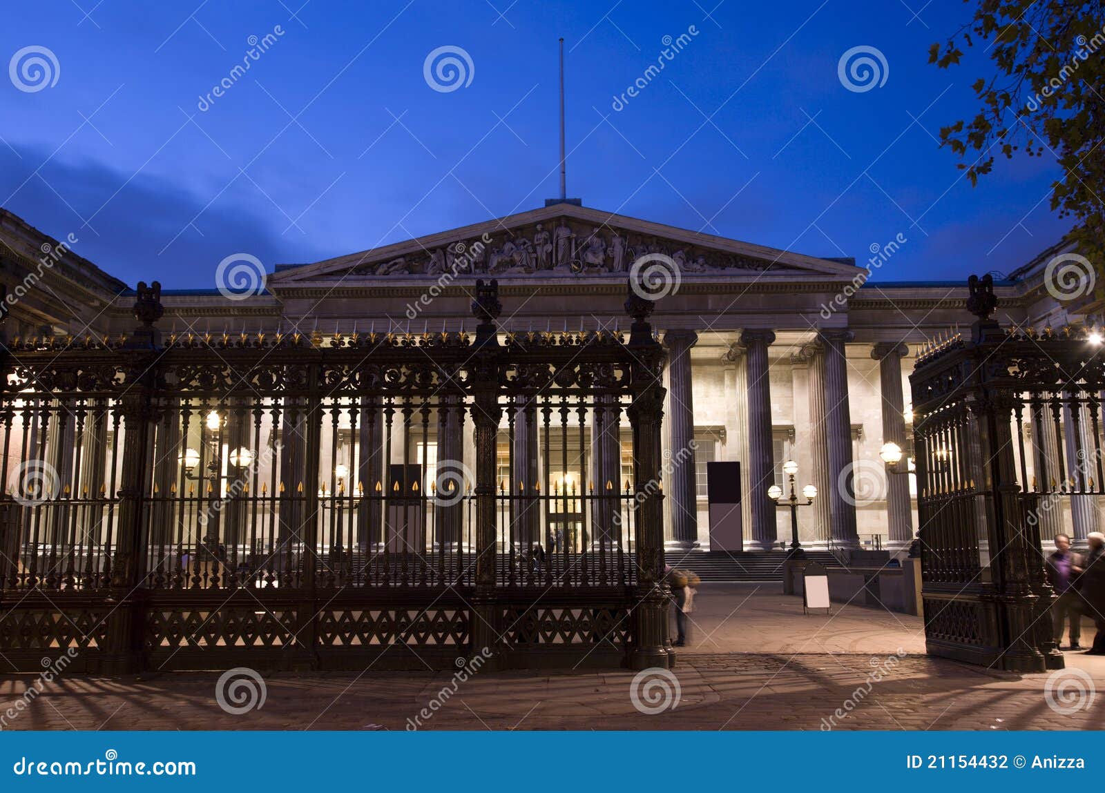 British Museum at Night stock photo. Image of place, british - 21154432