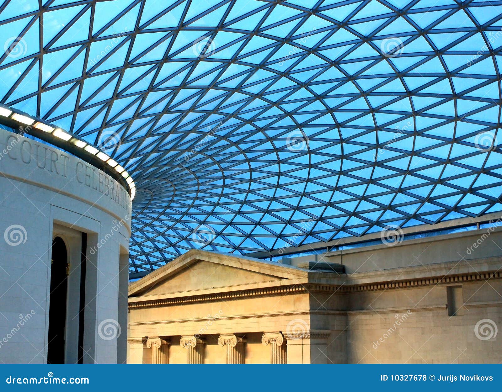 British museum roof. editorial stock photo. Image of circular - 10327678
