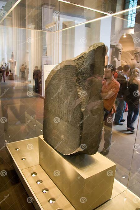 British Museum Rossetta Stone Editorial Stock Image - Image of egypt ...