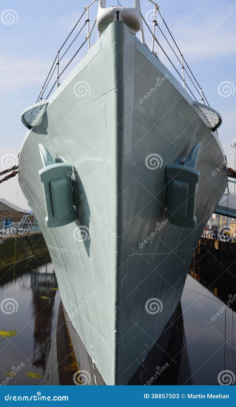 British Navy Destroyer. stock image. Image of black, front - 38857503