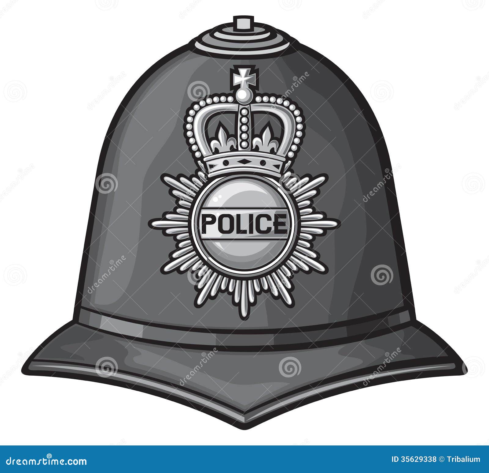 British police helmet stock vector. Illustration of patrol - 35629338