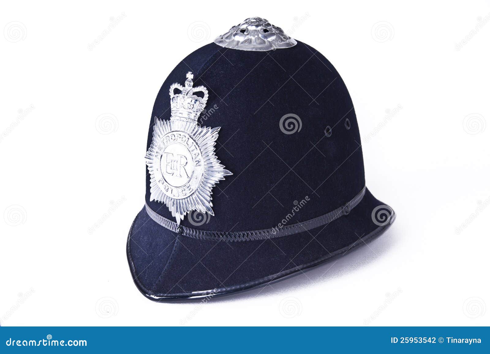 A British Police Officer S Helmet Stock Photo - Image of ornament ...