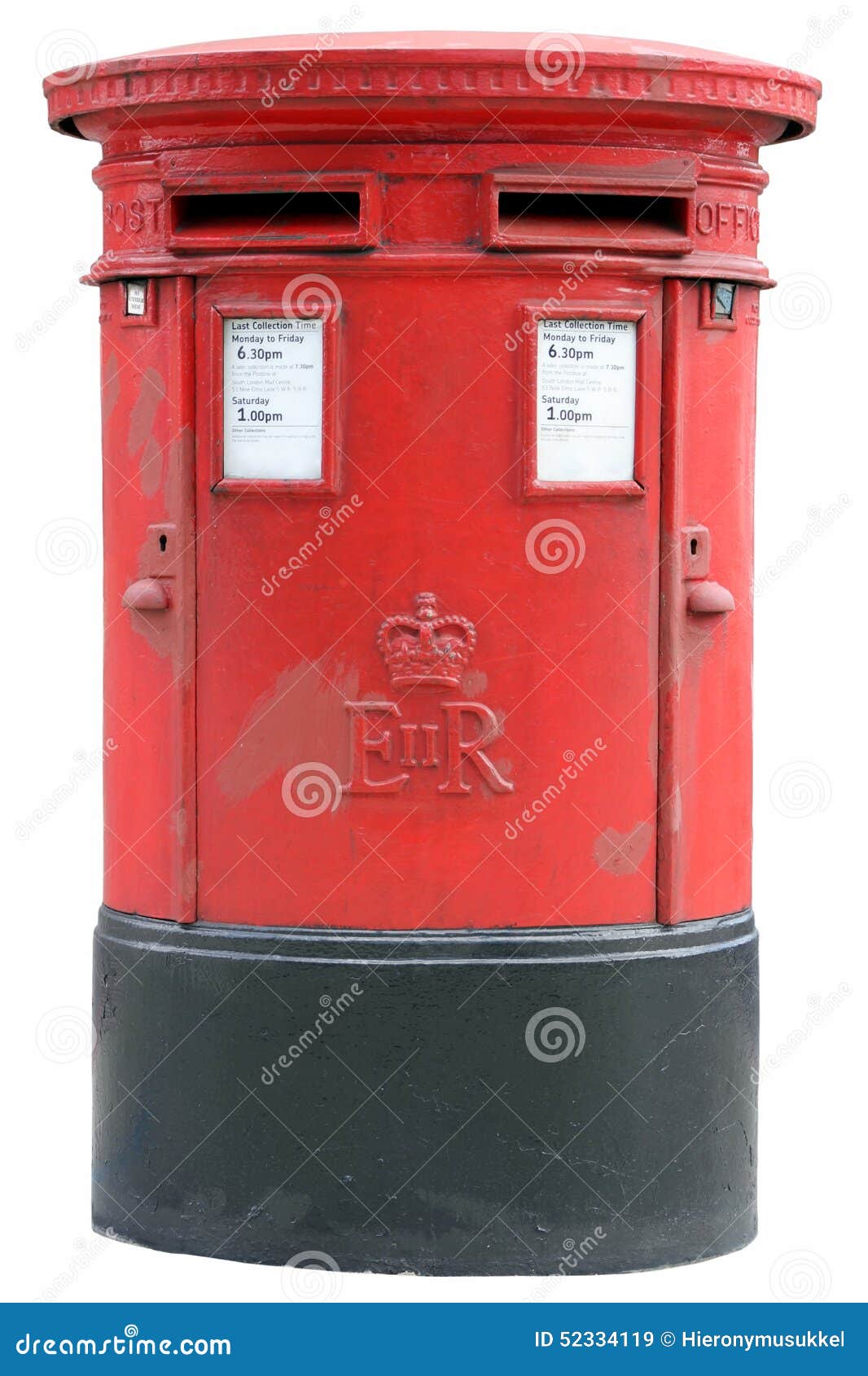 British post box in London stock image. Image of apertures - 52334119