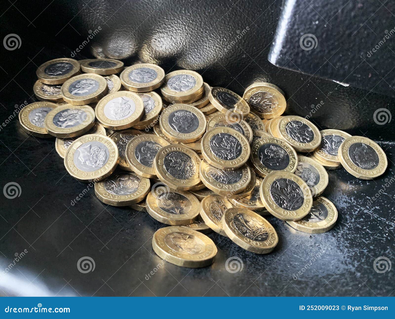 British pound coins editorial stock photo. Image of coin - 252009023