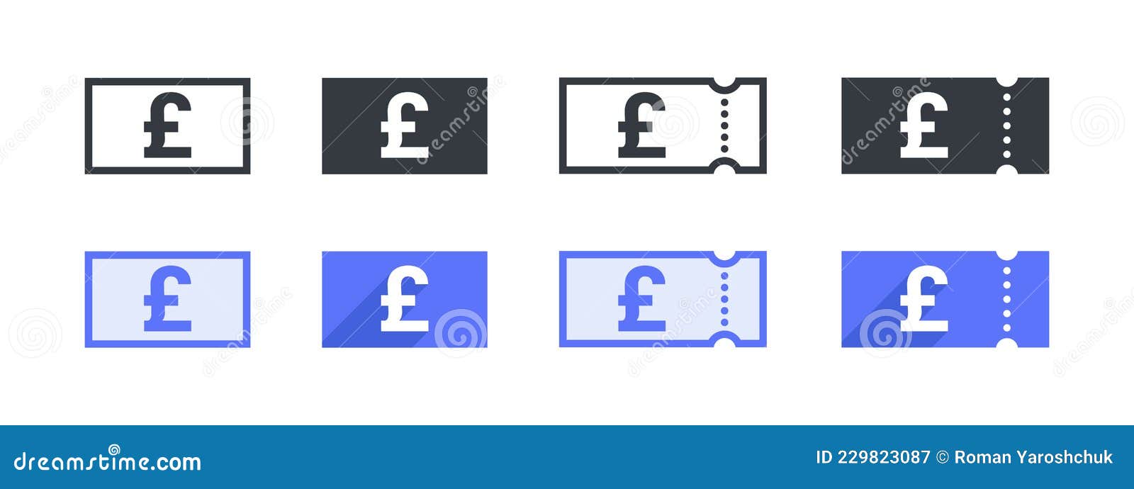 British Pound Money Sign. British Pound Coupon. Sign of Payment by the ...