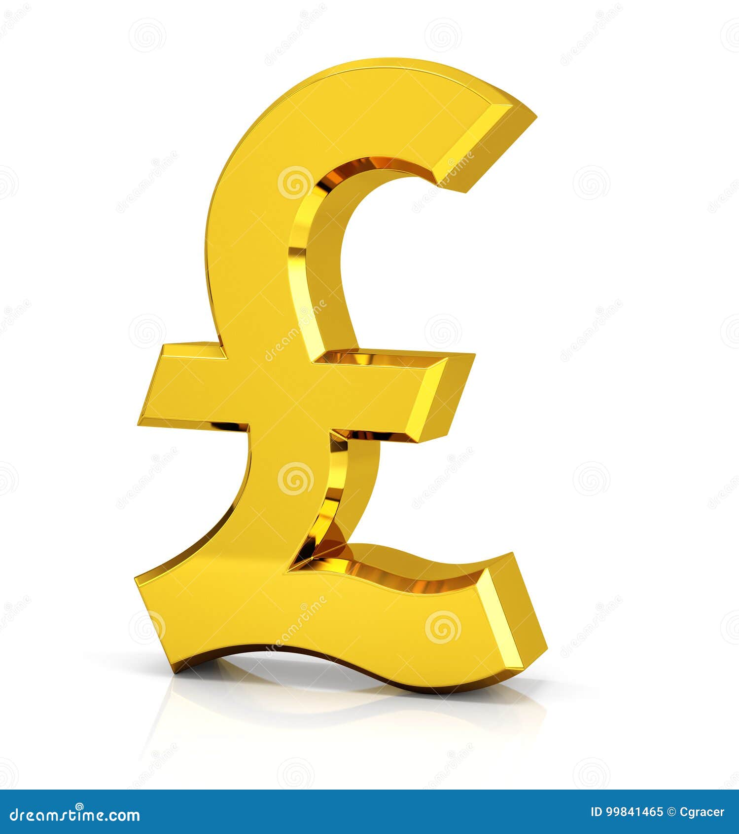 British Pound Sign Symbol stock illustration. Illustration of gold ...