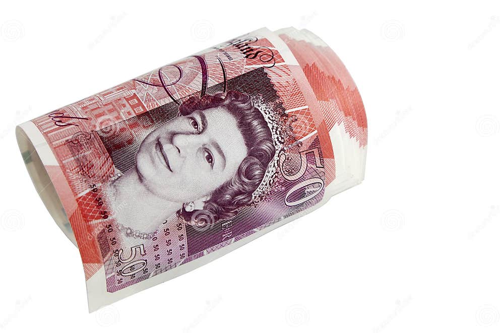 British Pound Sterling Banknote Circle Editorial Stock Image - Image of ...