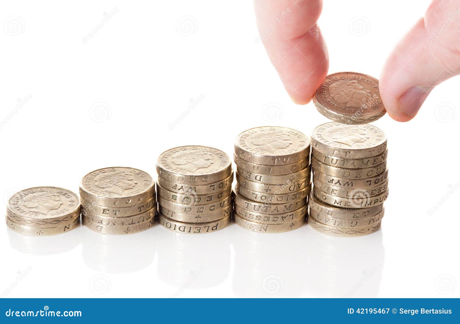 British Pound Sterling Coins Stack Editorial Photography - Image of ...