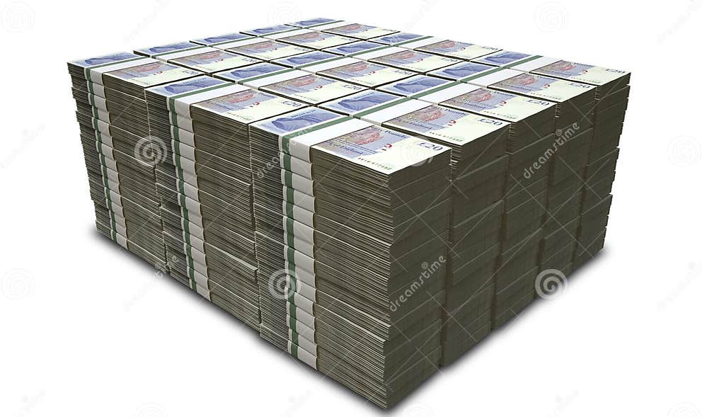 British Pound Sterling Notes Bundles Stack Editorial Stock Photo ...